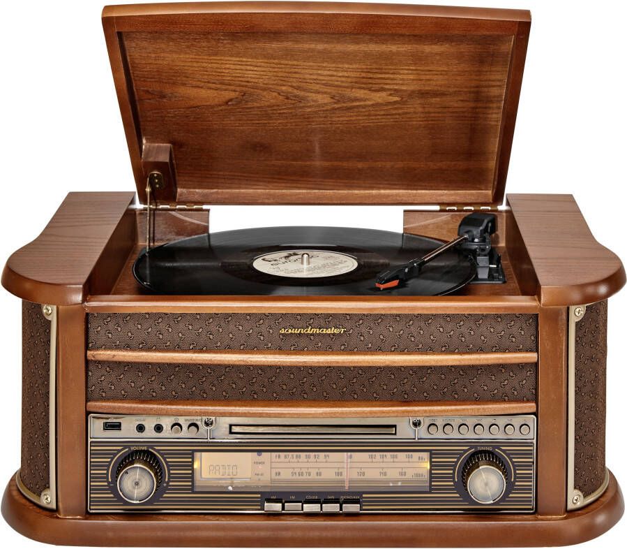 Soundmaster NR540 Nostalgie Muziek Center - Meubelmooi.nl