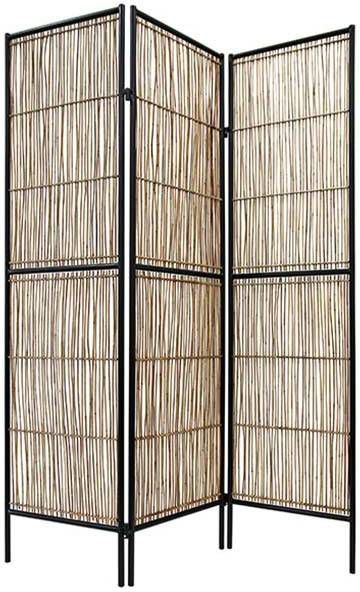 HKliving Rattan Room Divider scheidingswand - Meubelmooi.nl